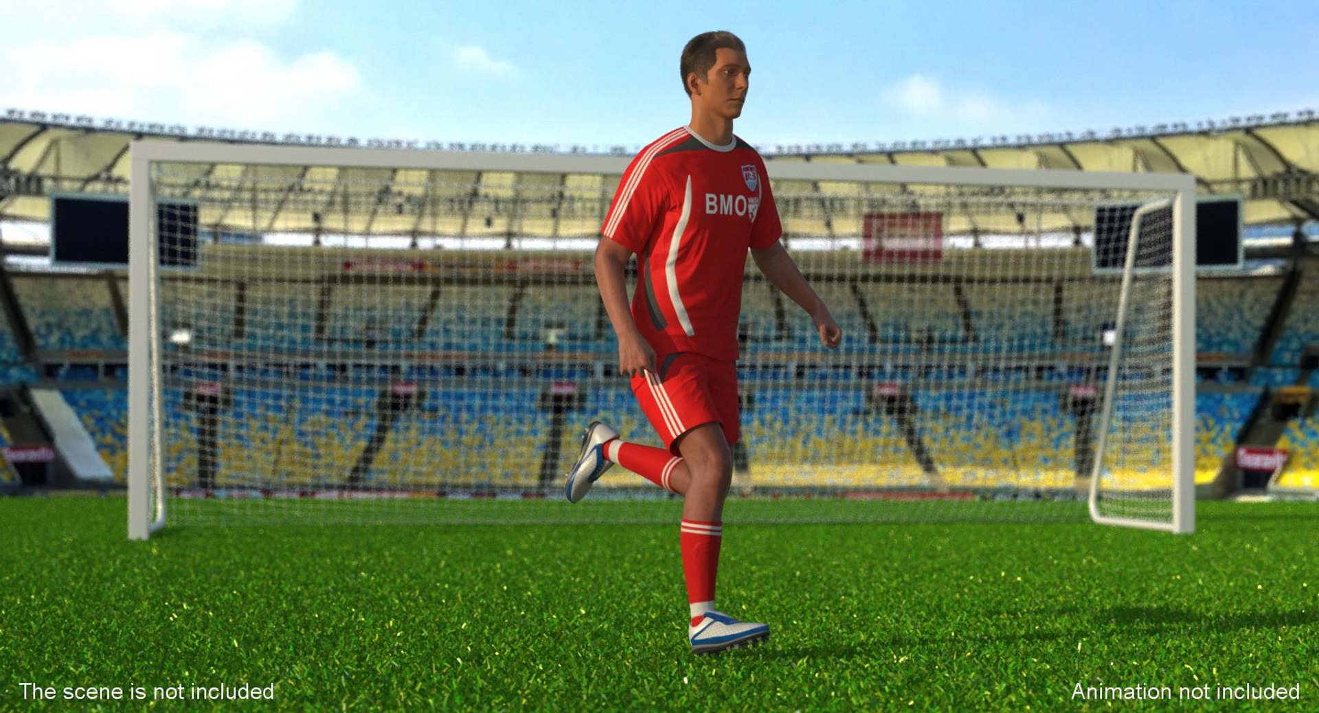 Soccer Football Player Rigged 3D Model - TurboSquid 1326526