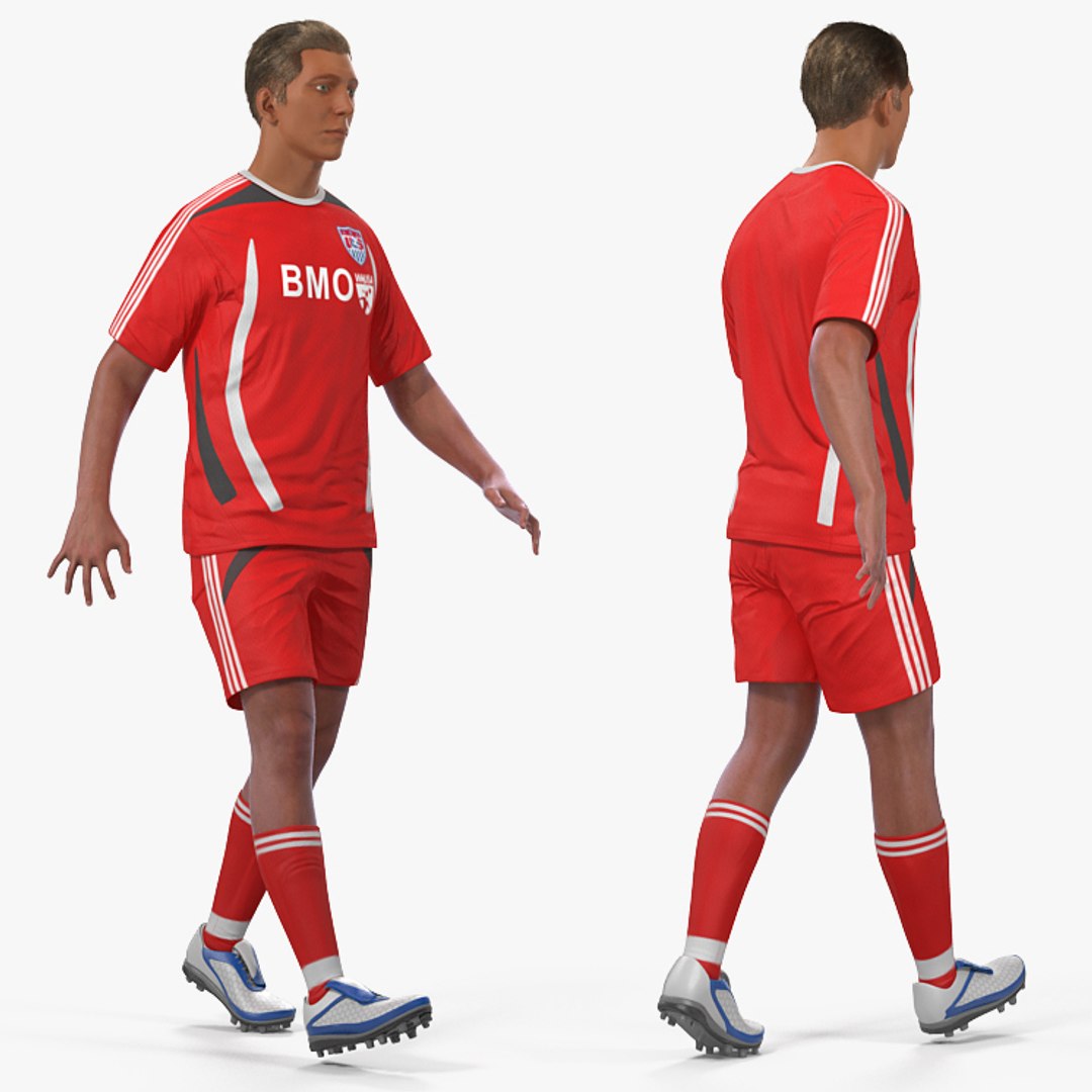Soccer football player rigged 3D model - TurboSquid 1326526