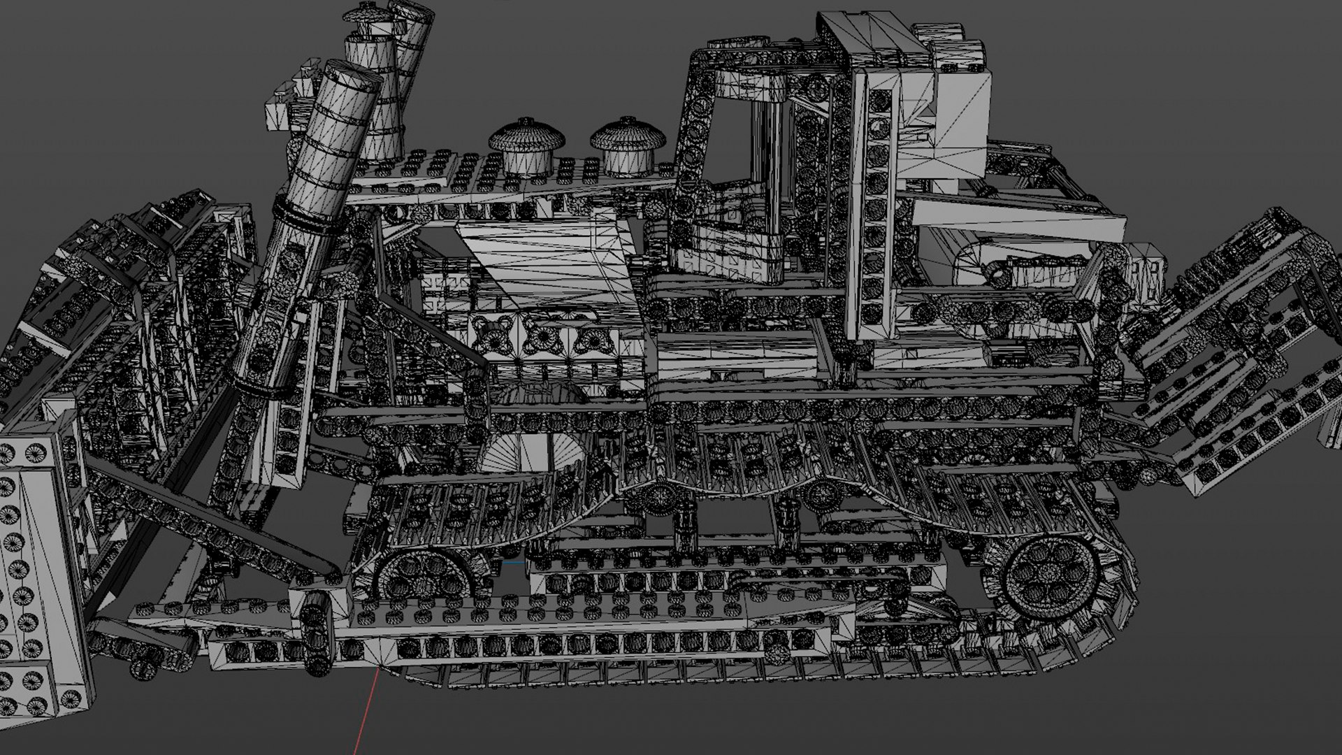 LEGO Motorized Bulldozer 3D Model - TurboSquid 1865528