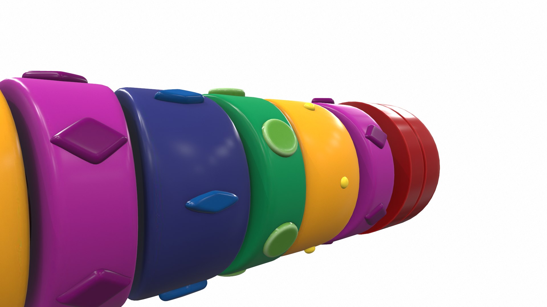 Plastic Baby Toy Pipe 3D Model - TurboSquid 2109027