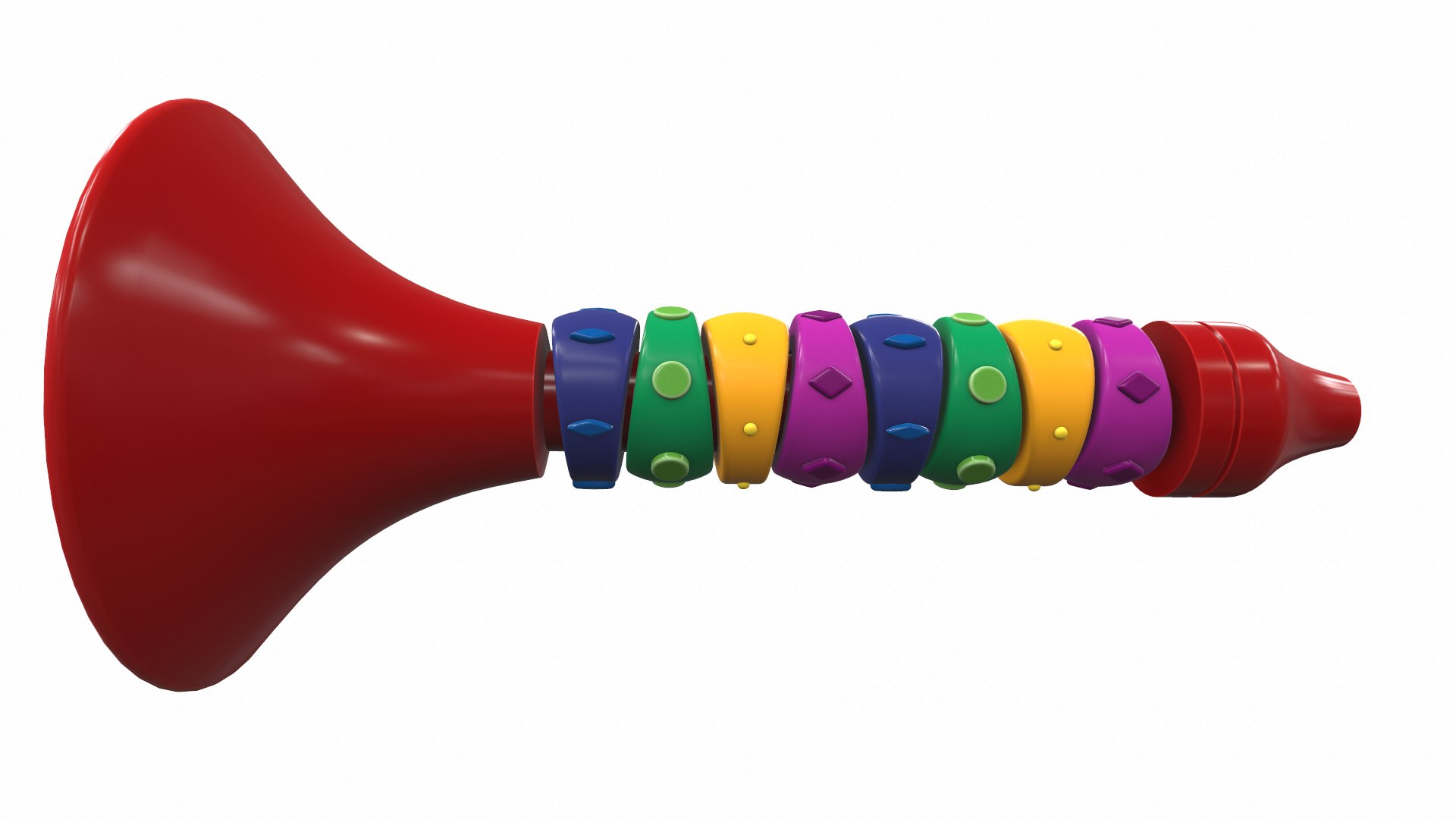 Plastic Baby Toy Pipe 3D Model - TurboSquid 2109027