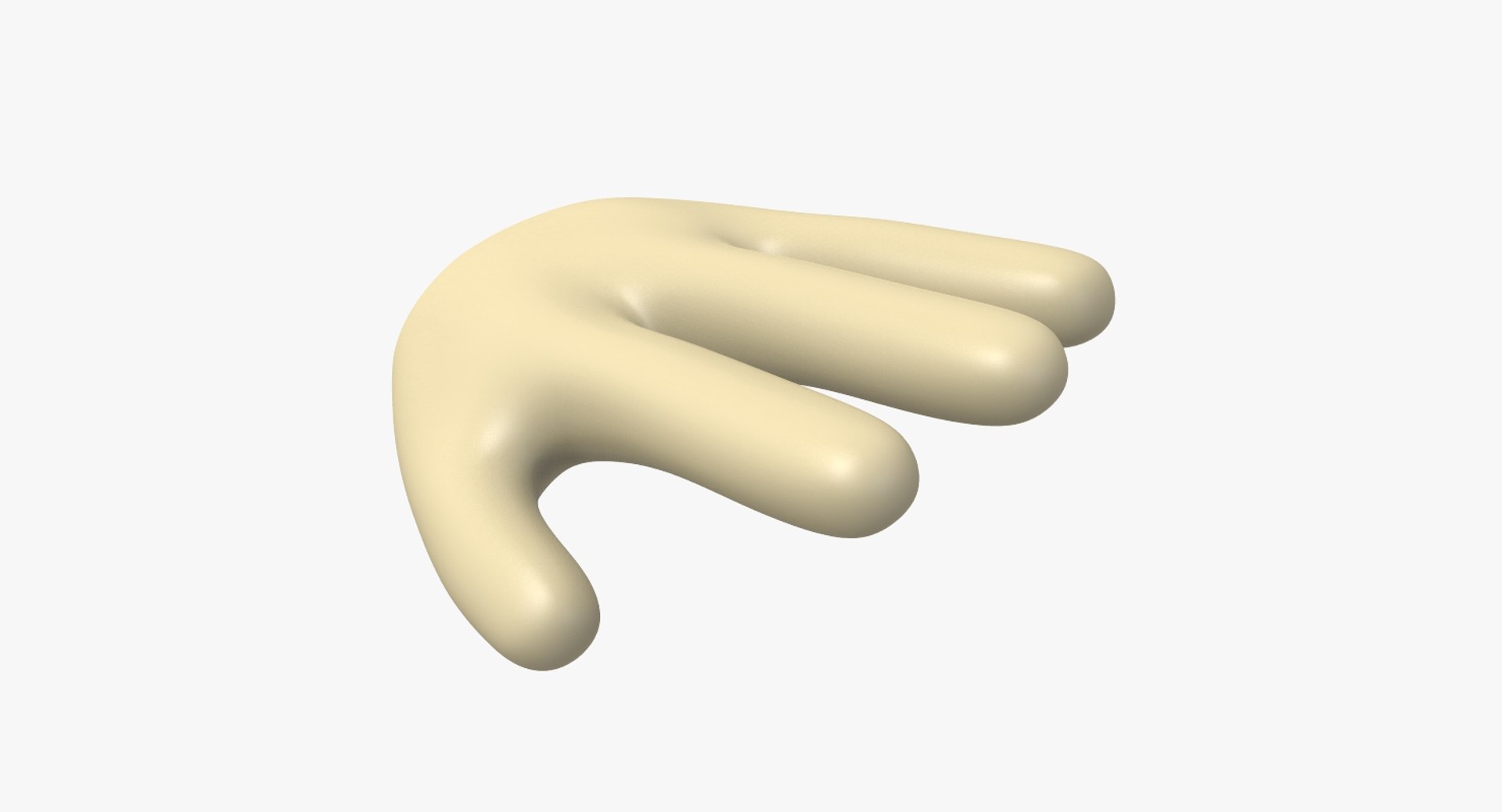 3D Cartoon Hand 4 Fingers - TurboSquid 1390018