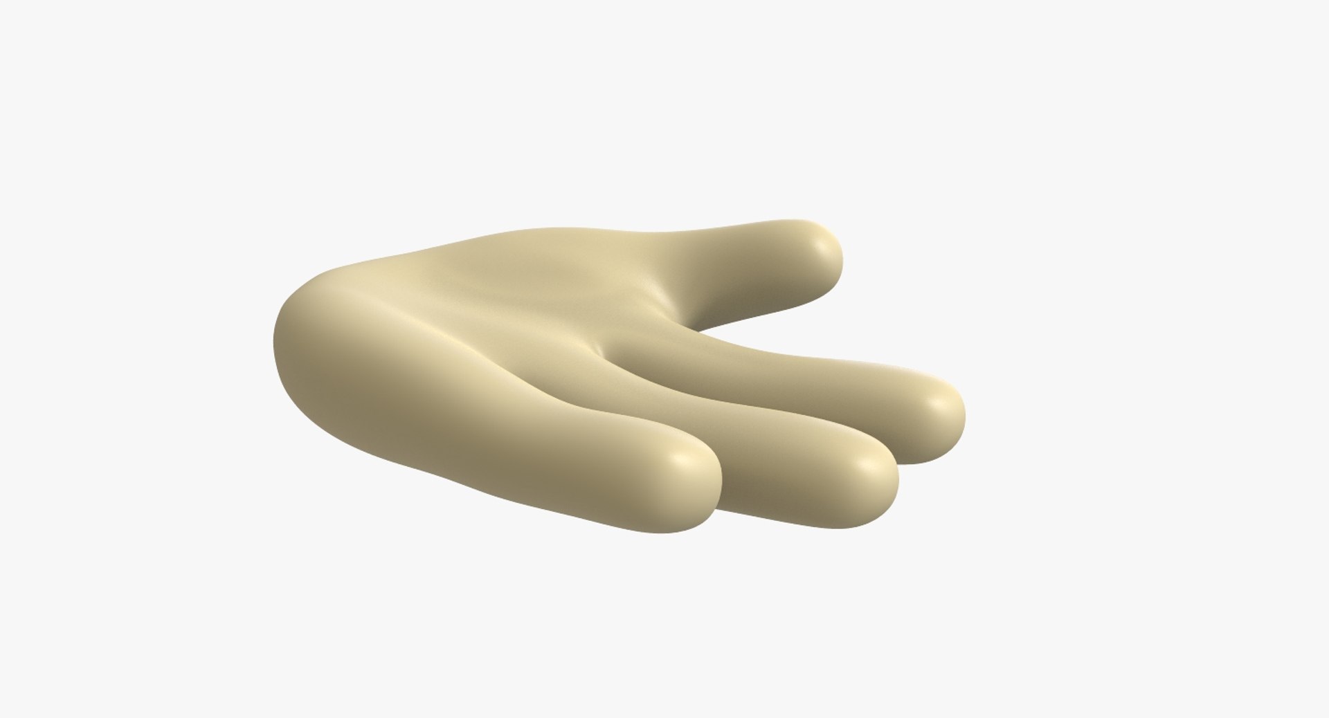 3D Cartoon Hand 4 Fingers - TurboSquid 1390018