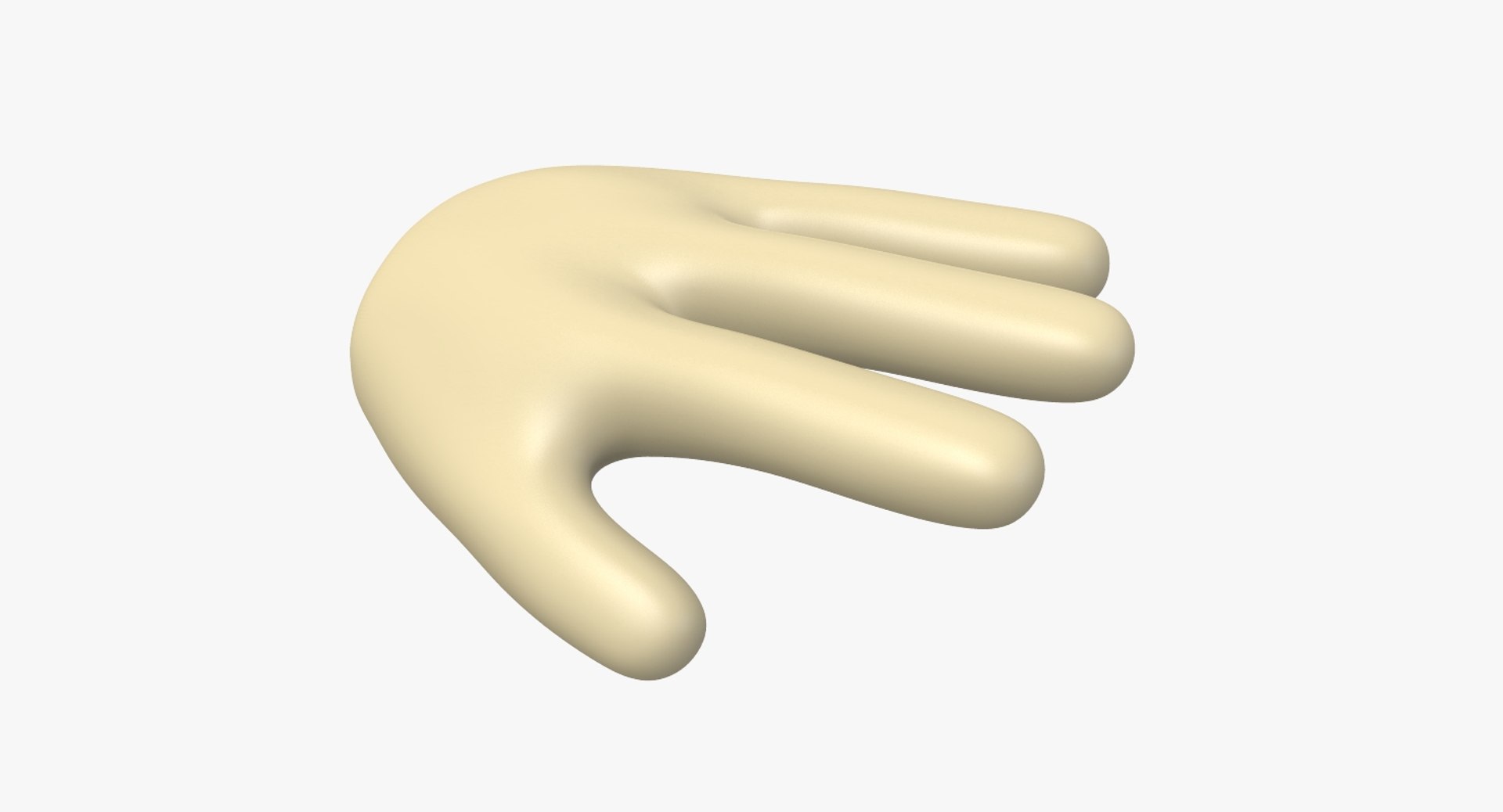 3D Cartoon Hand 4 Fingers - TurboSquid 1390018