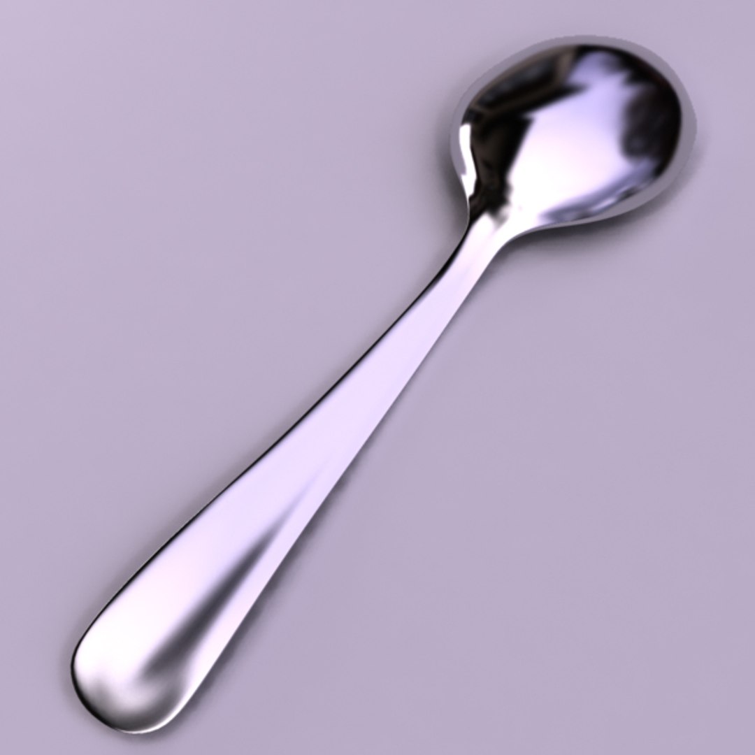spoon silverware 3d model