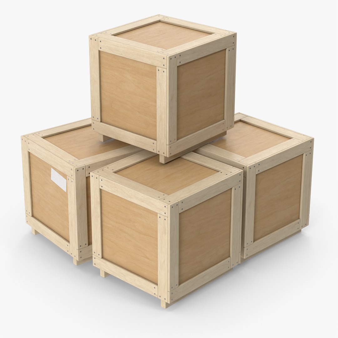modèle 3D de Stack Of Crate Boxes - TurboSquid 1995800