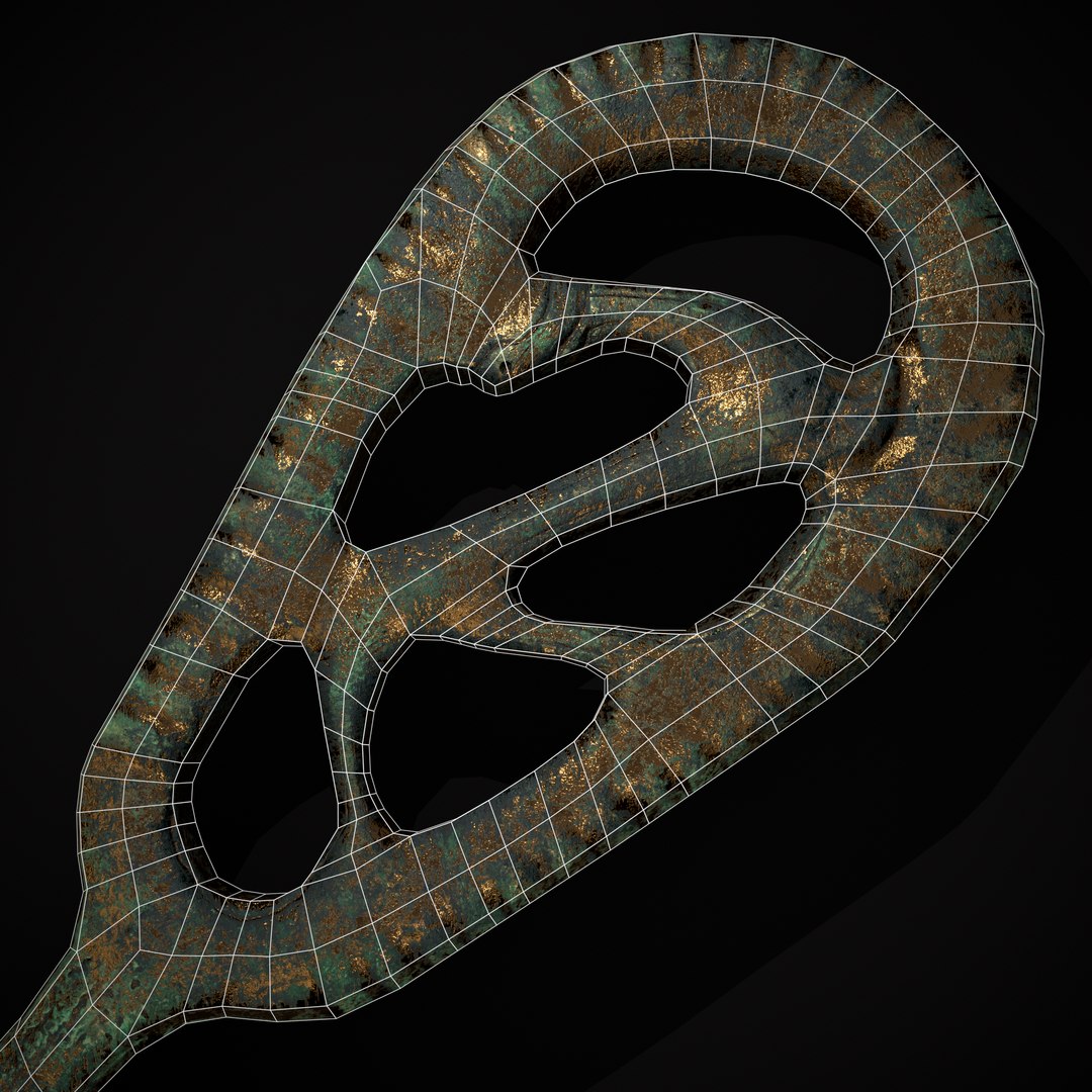 Brass Viking Key 3D Model - TurboSquid 2141674