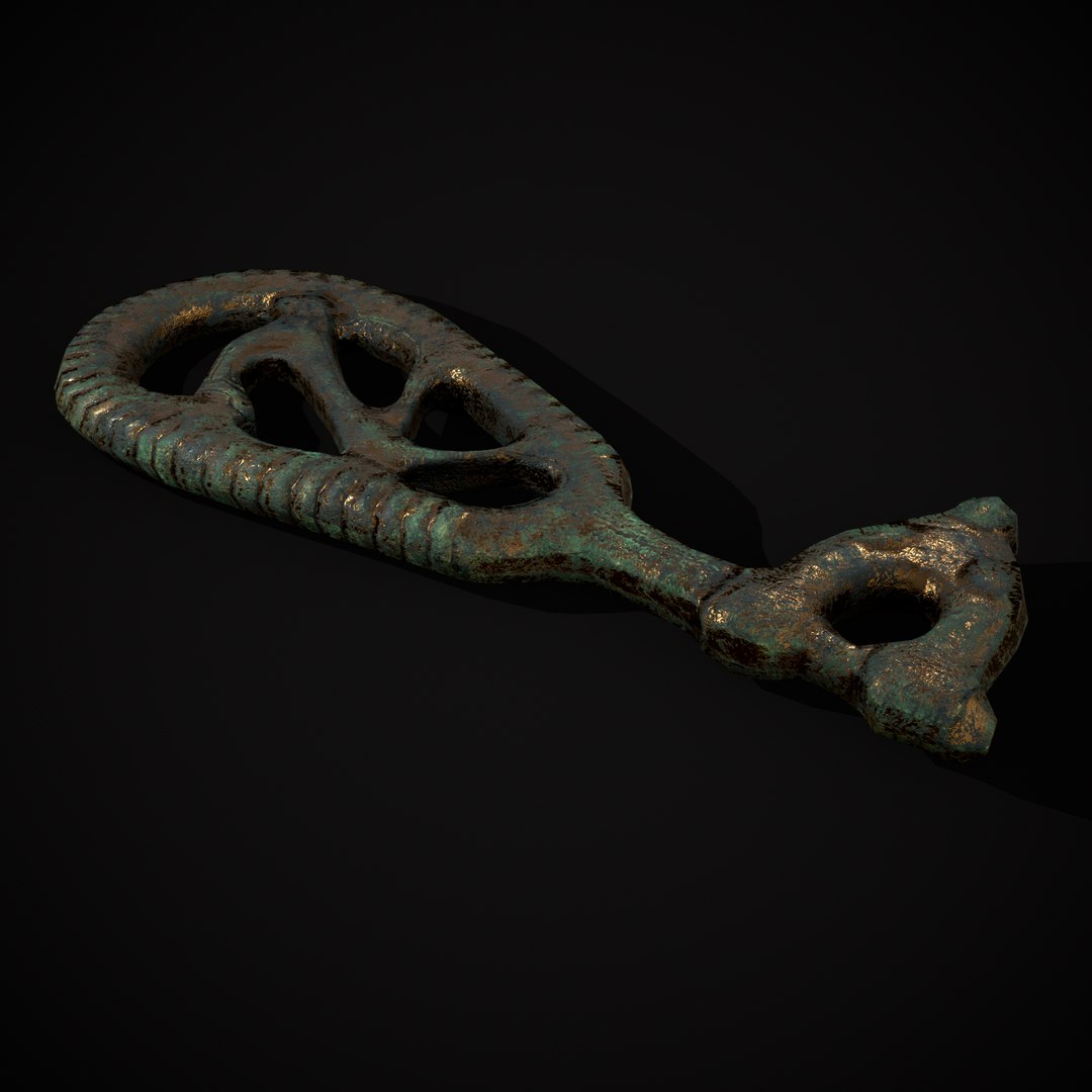 Brass Viking Key 3D Model - TurboSquid 2141674