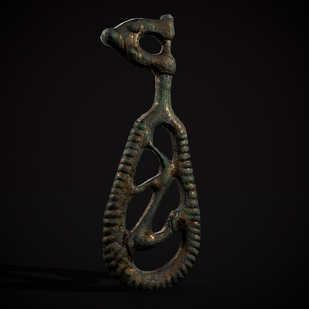 Brass Viking Key 3D Model - TurboSquid 2141674