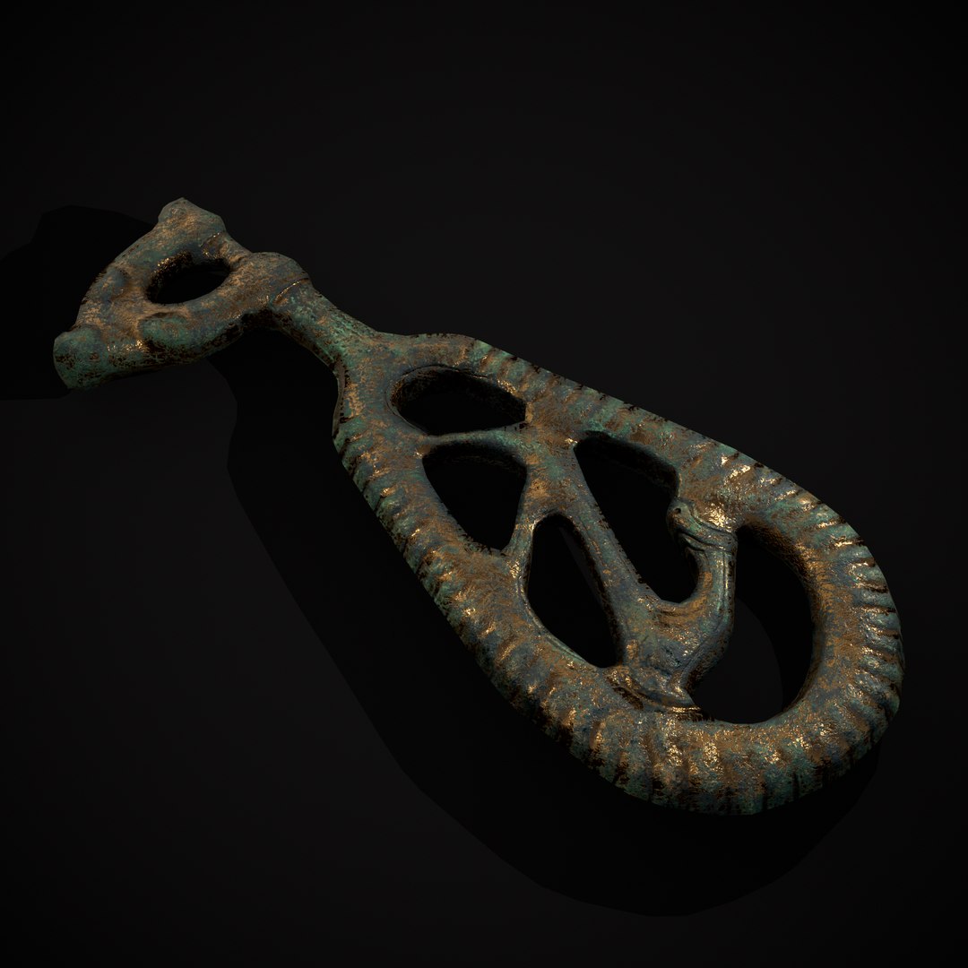 Brass Viking Key 3D Model - TurboSquid 2141674