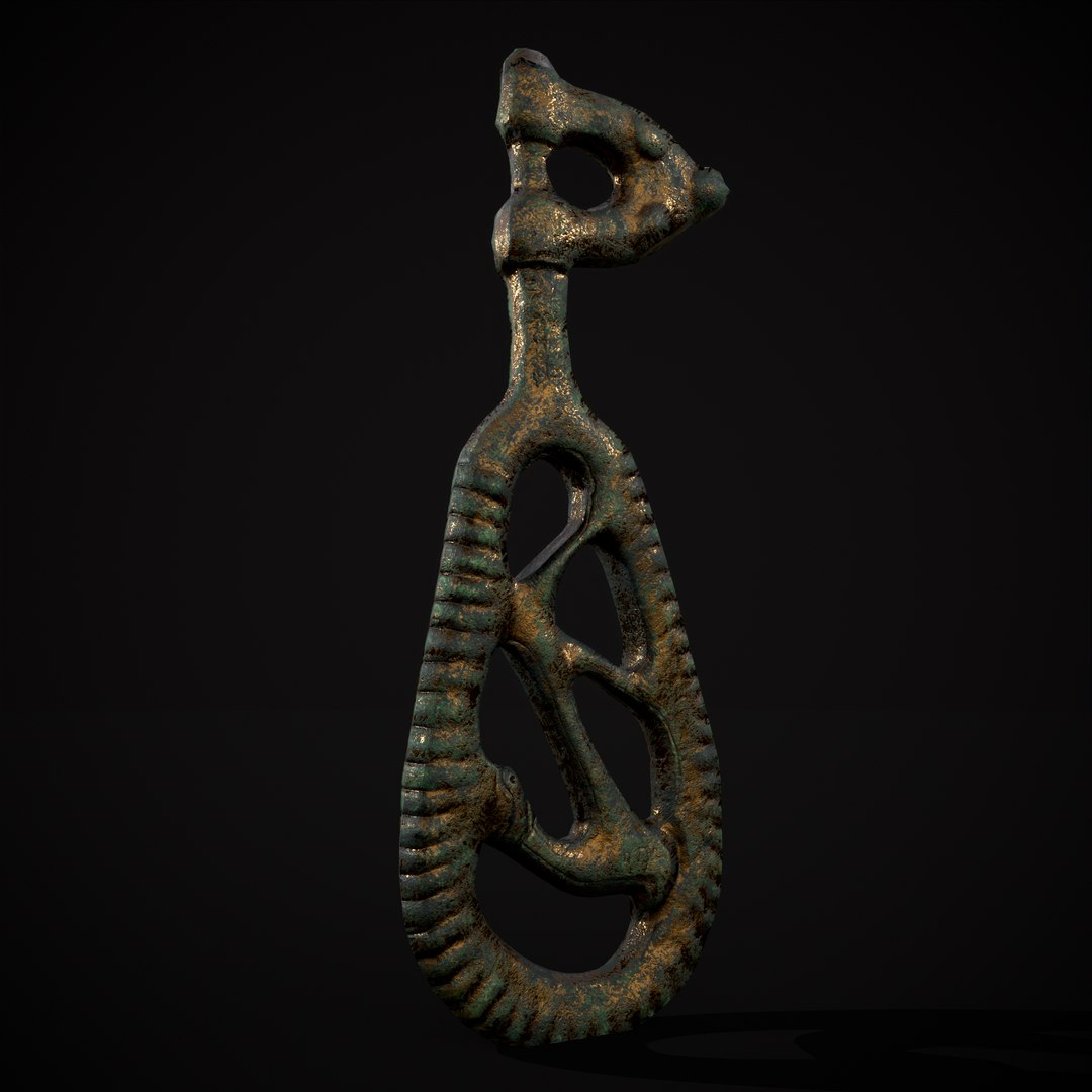Brass Viking Key 3D Model - TurboSquid 2141674