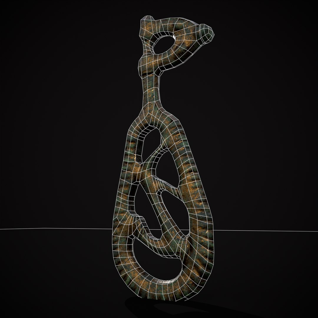 Brass Viking Key 3D Model - TurboSquid 2141674