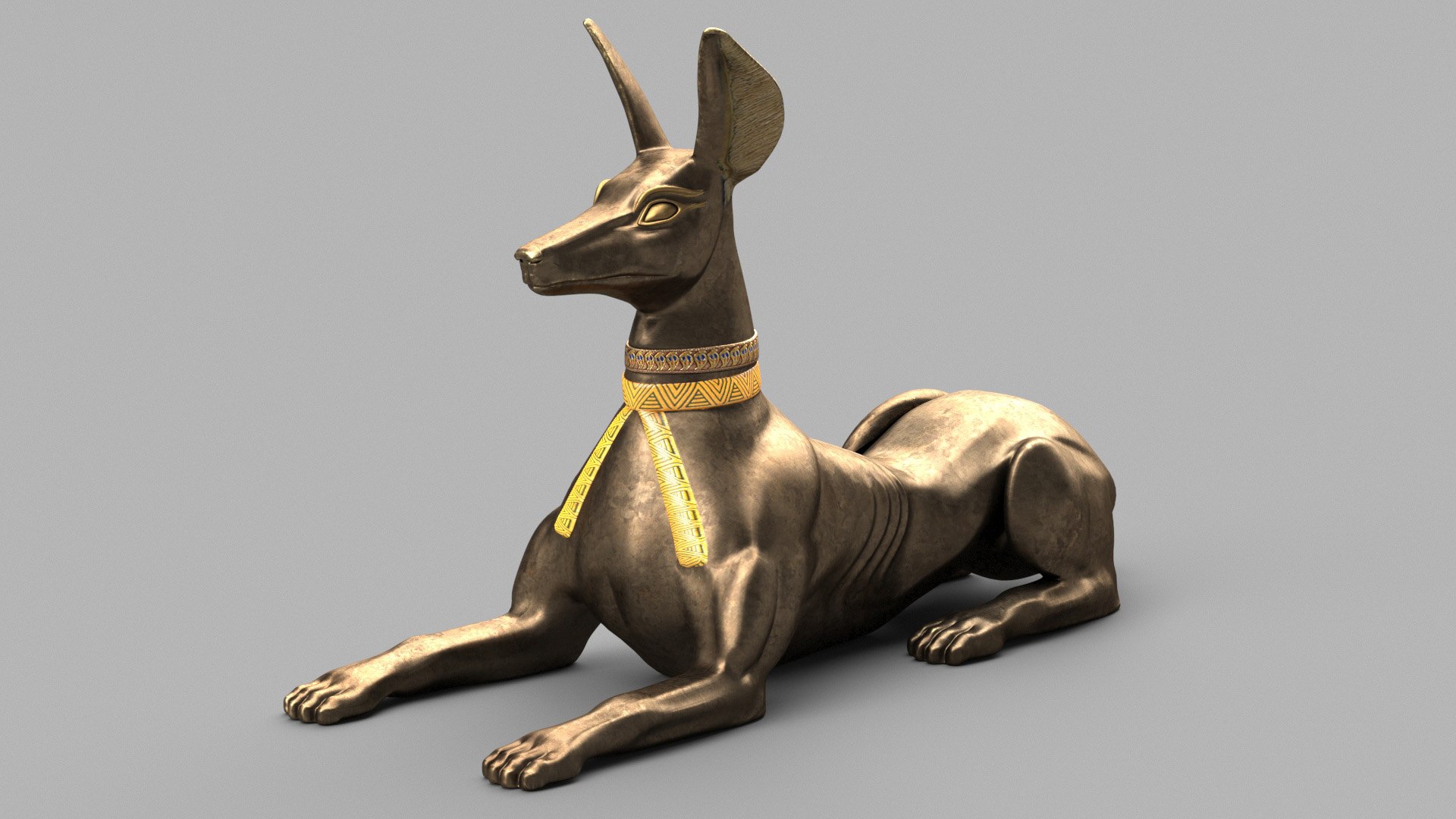 3D Anubis Statue Model - TurboSquid 1759055