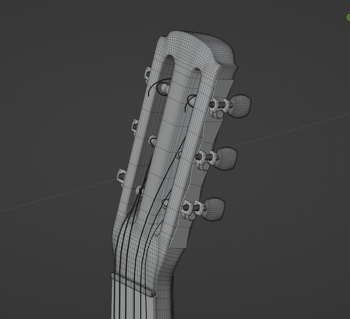 Music Instrument Acoustic Six-string Guitar 3D Model - TurboSquid 2112651