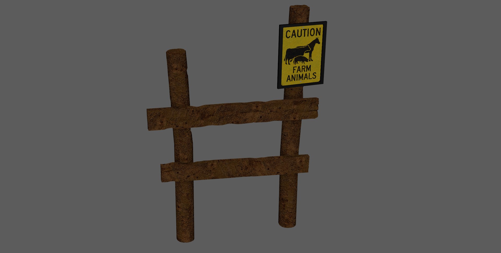 3D Farm Animal Sign Model - TurboSquid 1733848