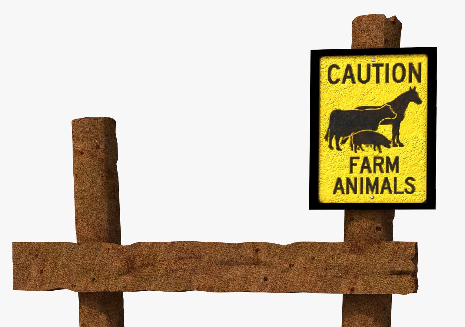3D Farm Animal Sign Model - TurboSquid 1733848