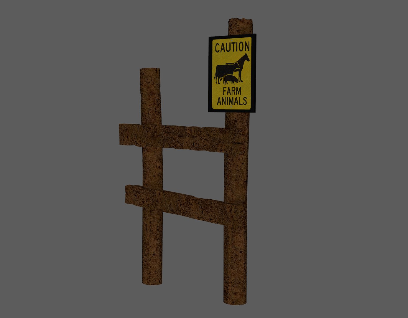 3D Farm Animal Sign Model - TurboSquid 1733848