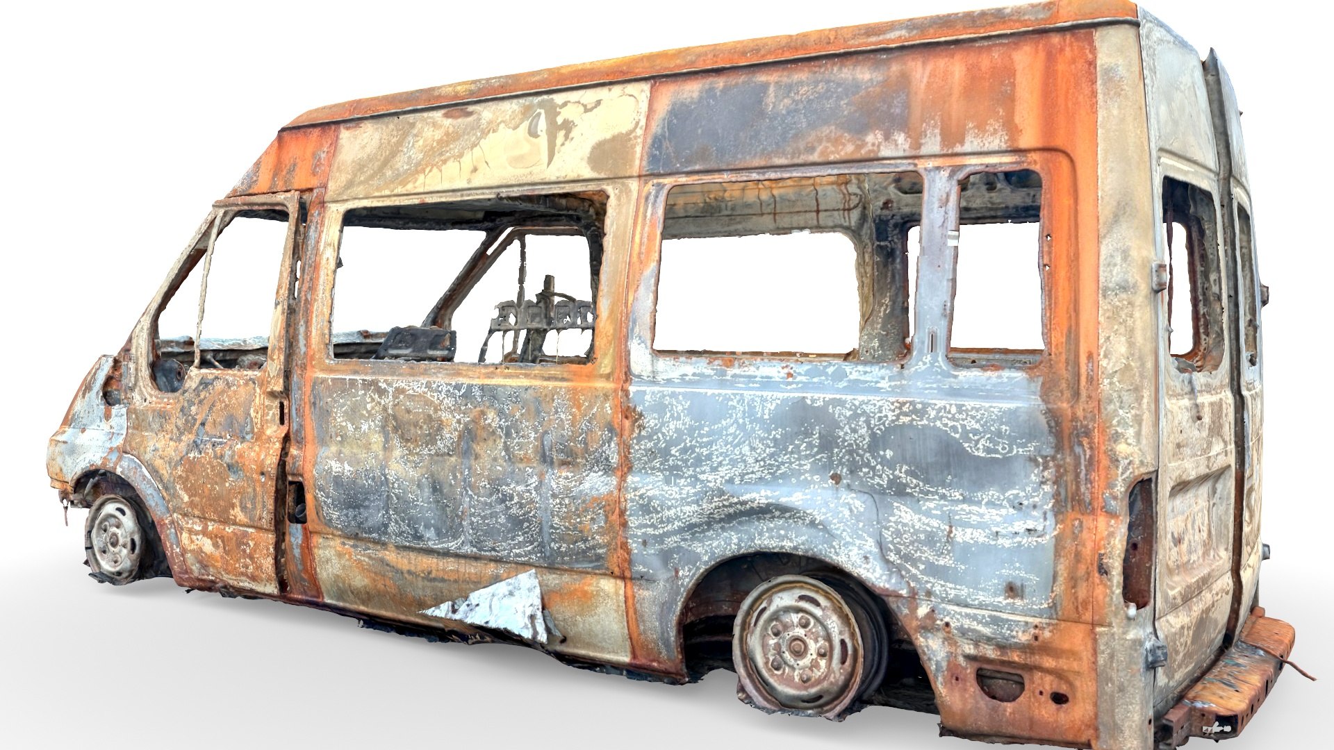 Burned Van Wreck 01 3D Model - TurboSquid 2064917