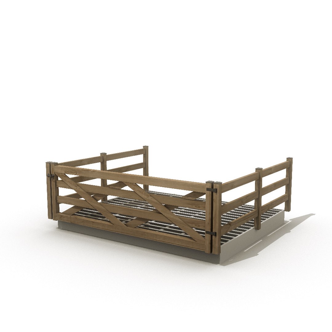 3d cattle grid model