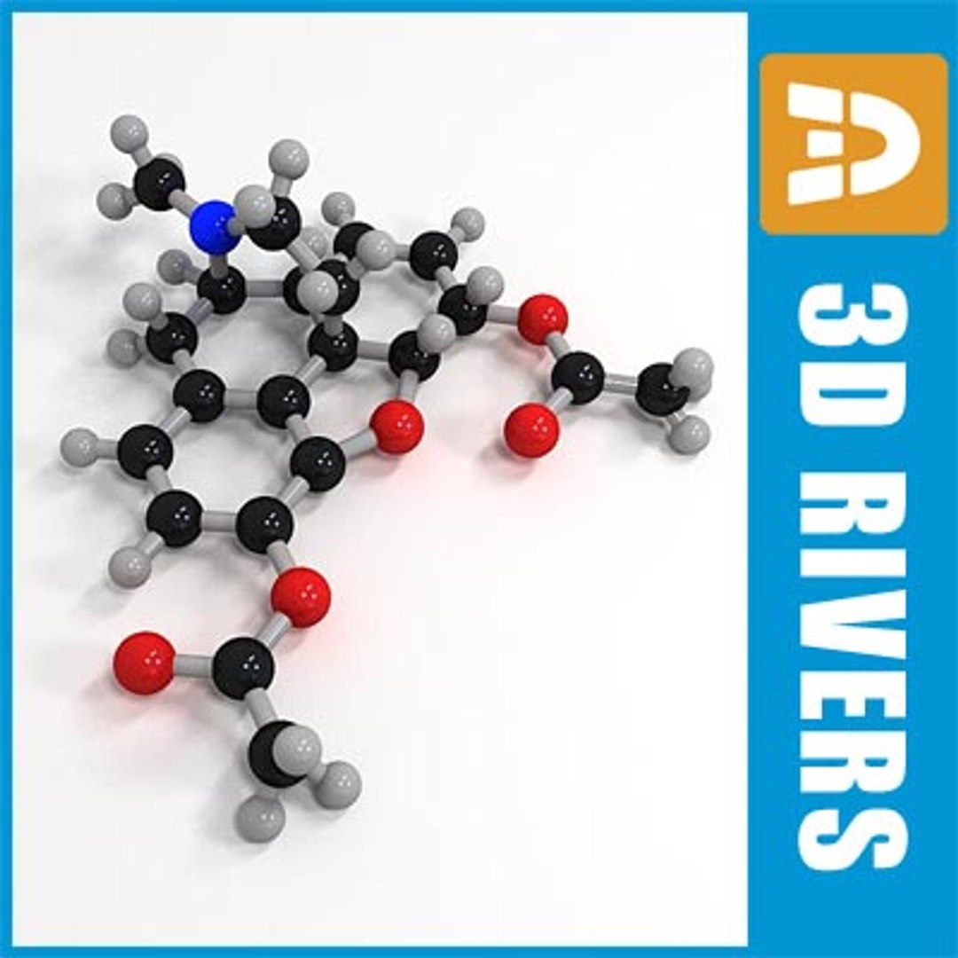 Heroin Molecule Structure 3d Max