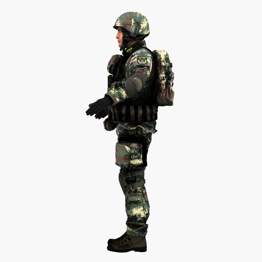 Pla Chinese Soldier 3D Model - TurboSquid 1668792