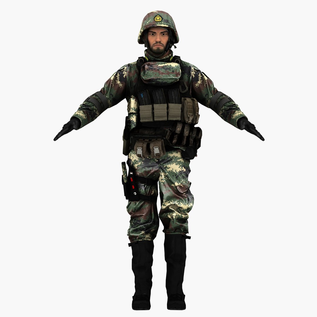 Pla Chinese Soldier 3D Model - TurboSquid 1668792