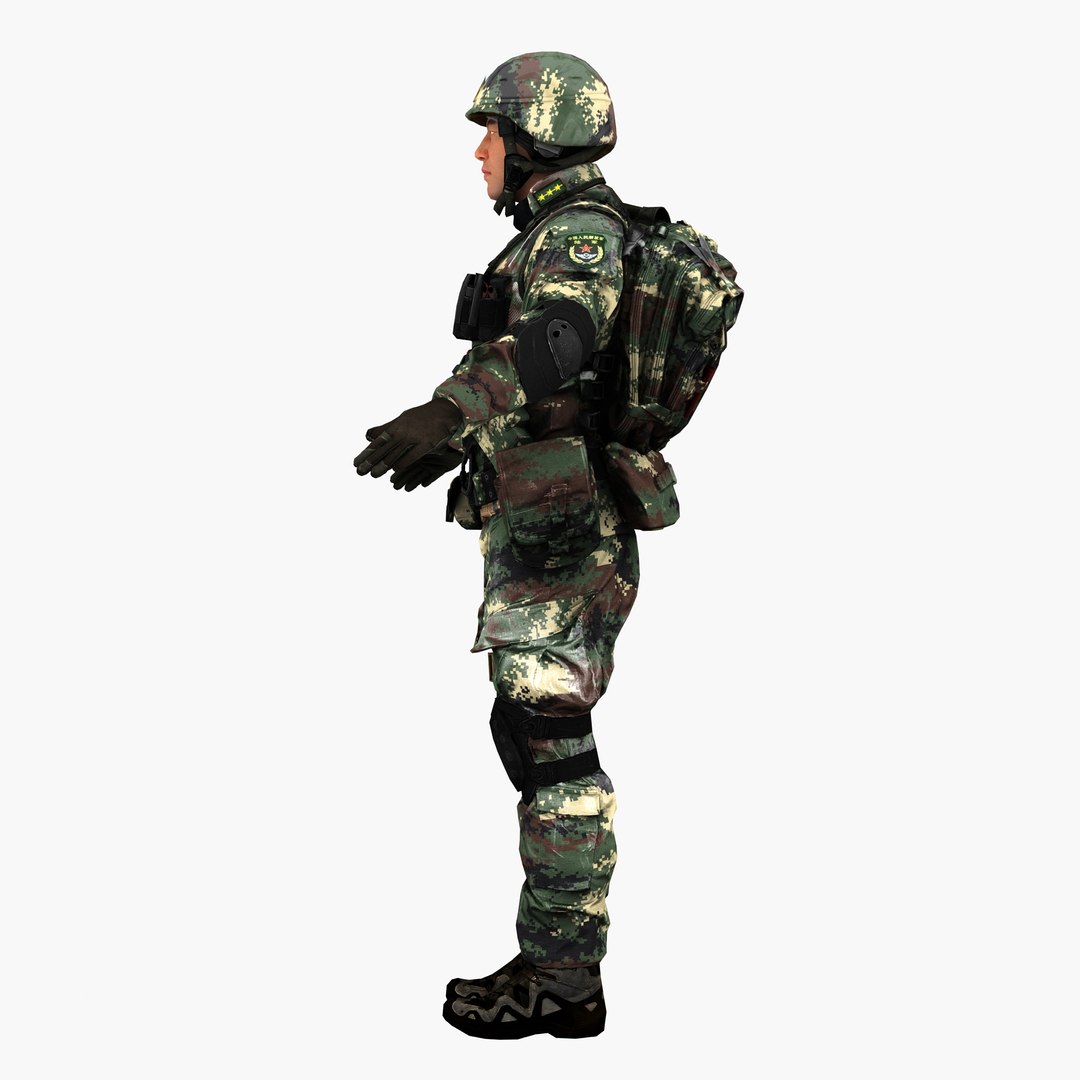 Pla Chinese Soldier 3D Model - TurboSquid 1668792
