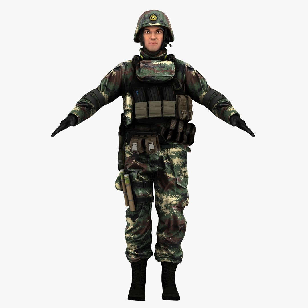 Pla Chinese Soldier 3D Model - TurboSquid 1668792