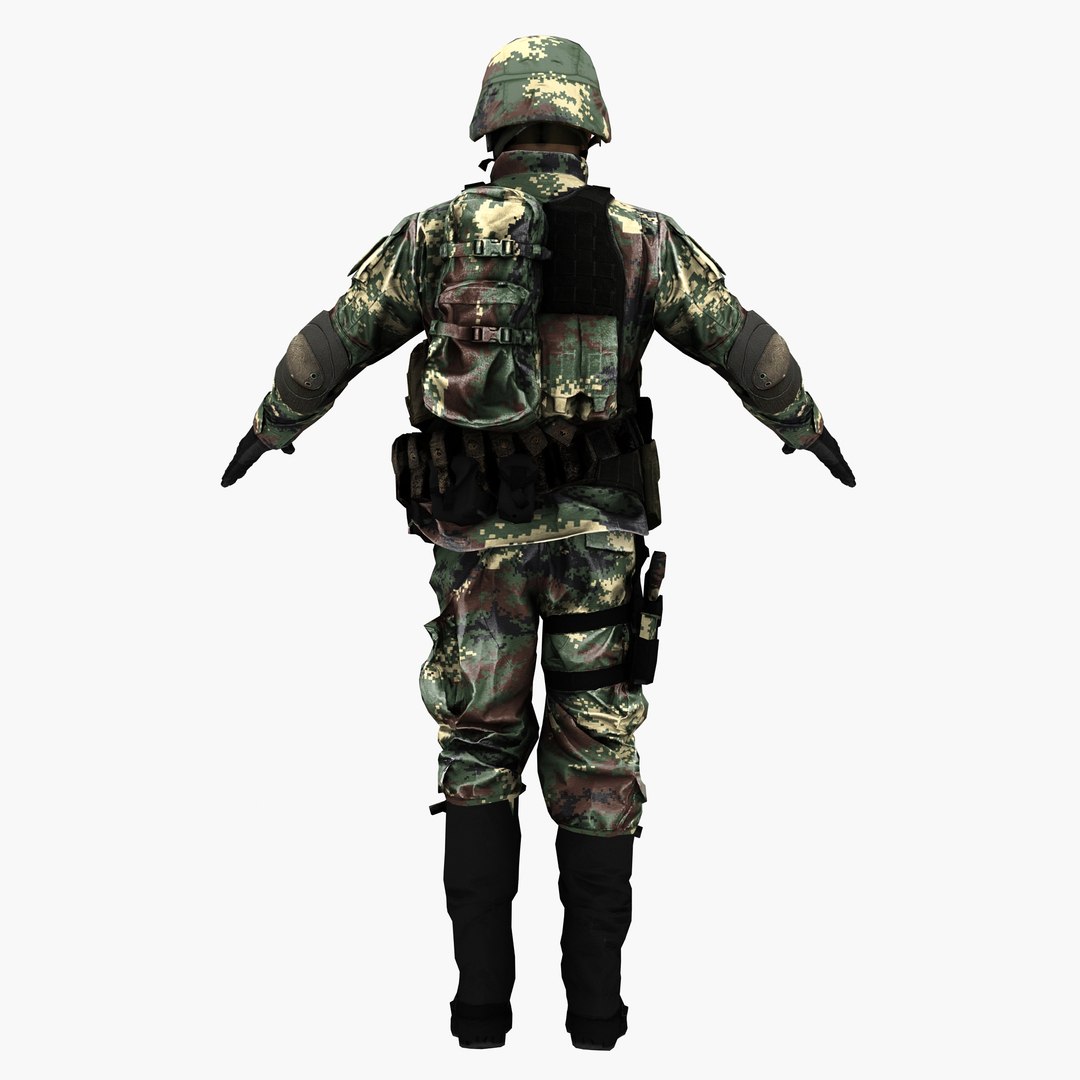 Pla Chinese Soldier 3D Model - TurboSquid 1668792