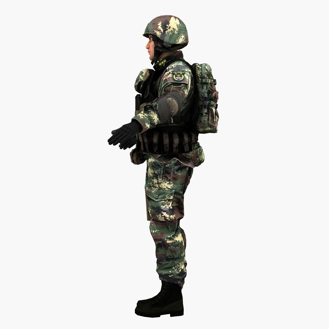 Pla Chinese Soldier 3D Model - TurboSquid 1668792