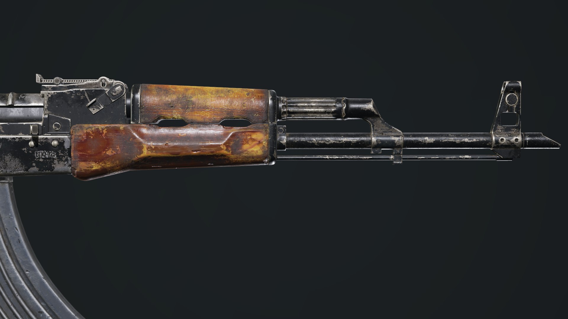 AKM Realistic Worn - PBR Game Ready 3D Model - TurboSquid 1960141