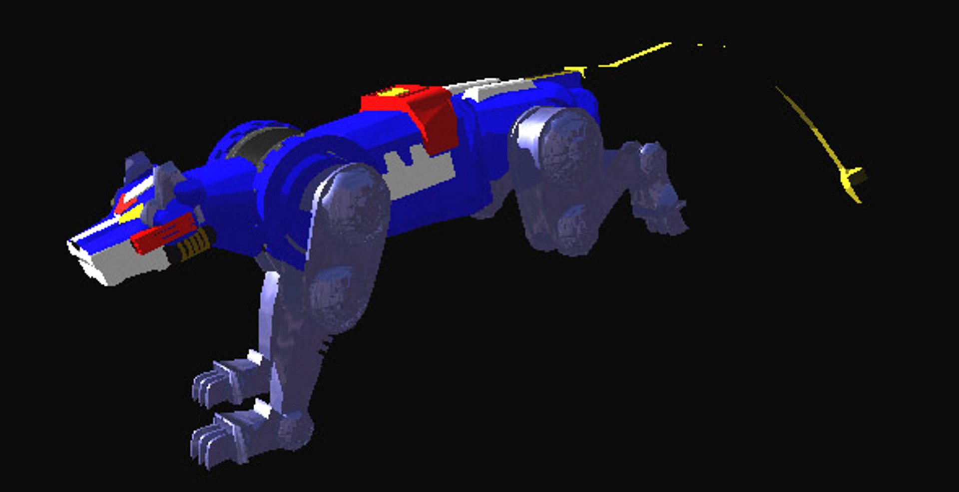 3d Blue Lion