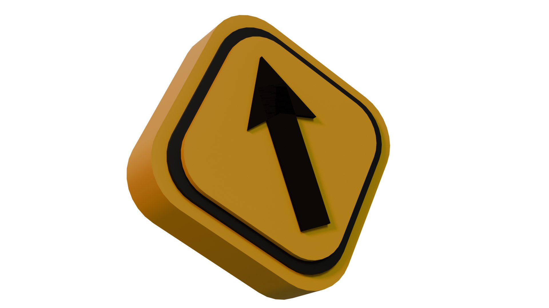 3D Signage Straight Arrow Model - TurboSquid 2201431