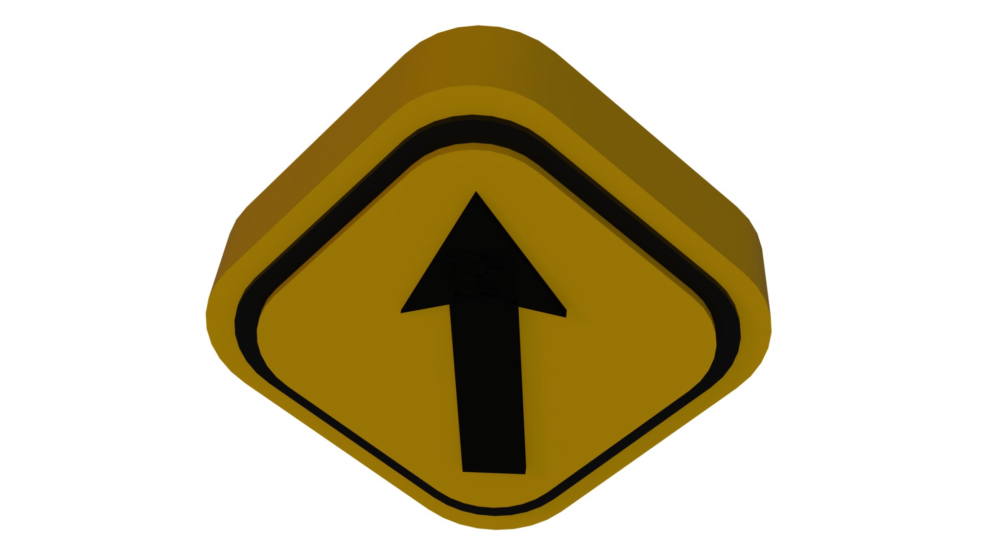 3D Signage Straight Arrow Model - TurboSquid 2201431