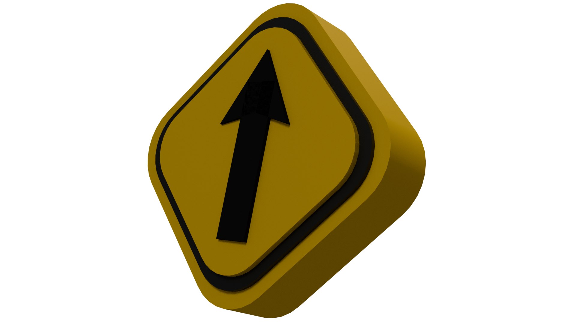 3D Signage Straight Arrow Model - TurboSquid 2201431