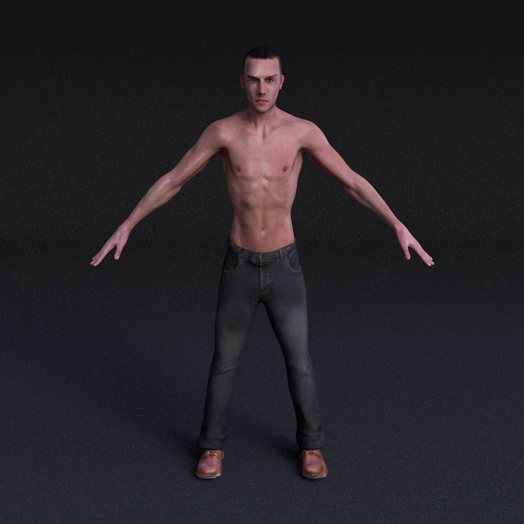 3d Model Character Male - Rigged