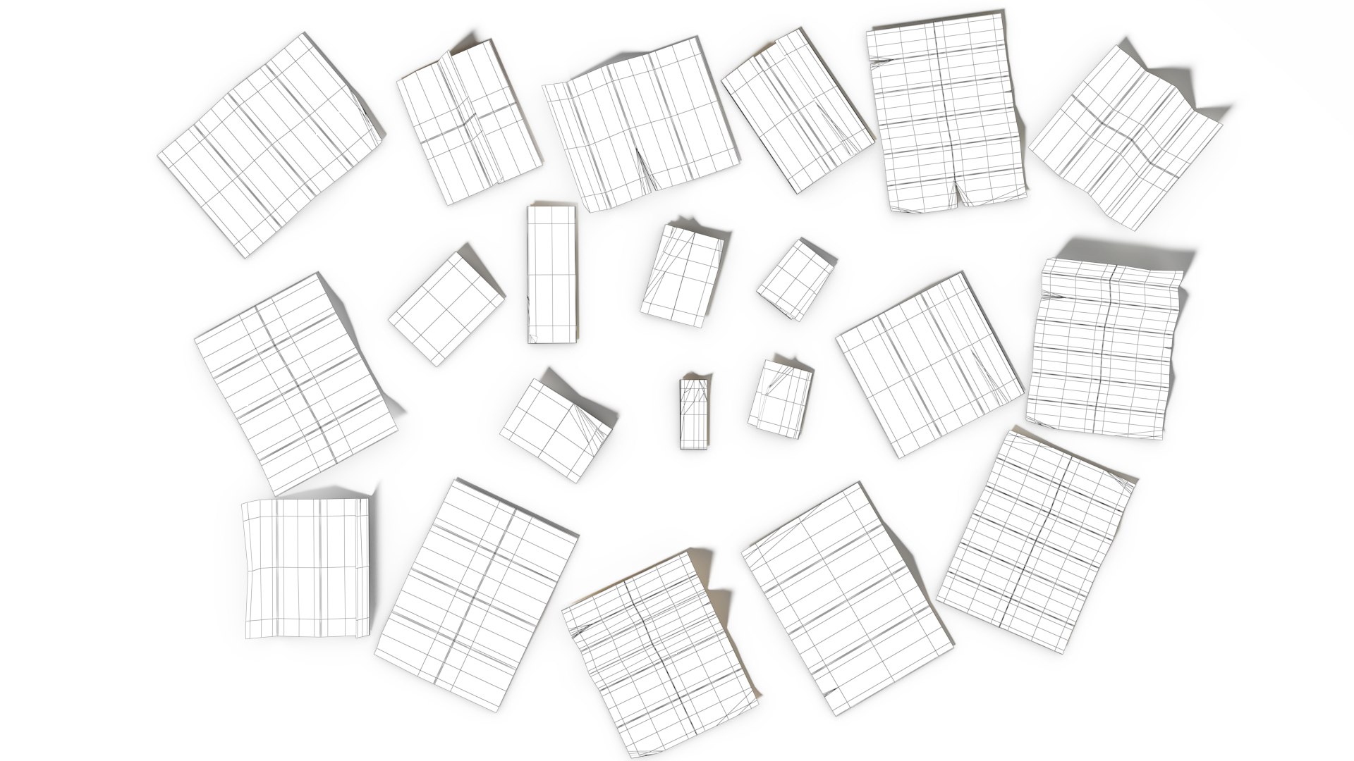 3D Folded Paper Model - TurboSquid 1889423