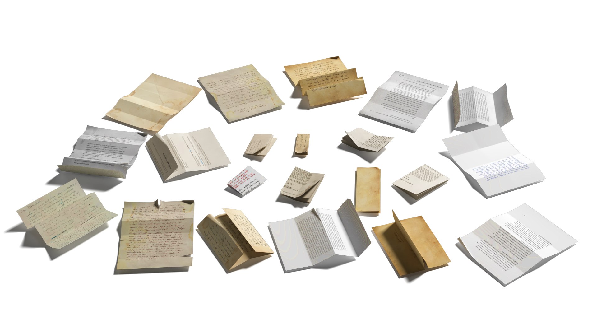 3D Folded Paper Model - TurboSquid 1889423