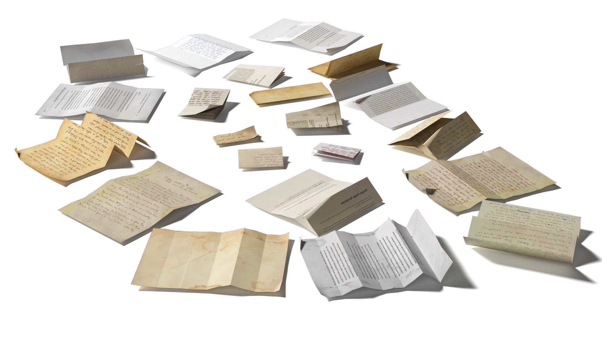 3D Folded Paper Model - TurboSquid 1889423