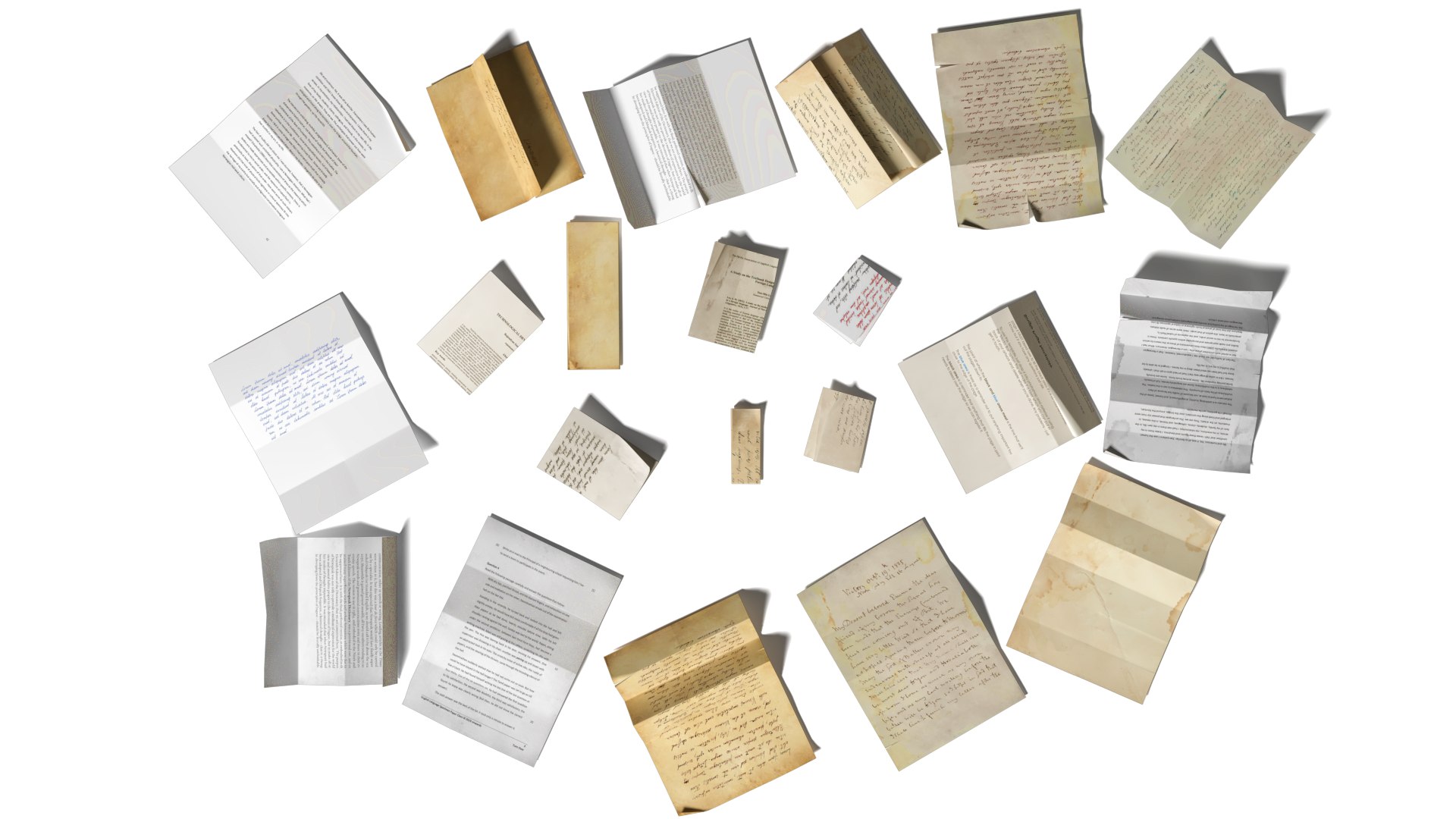 3D Folded Paper Model - TurboSquid 1889423