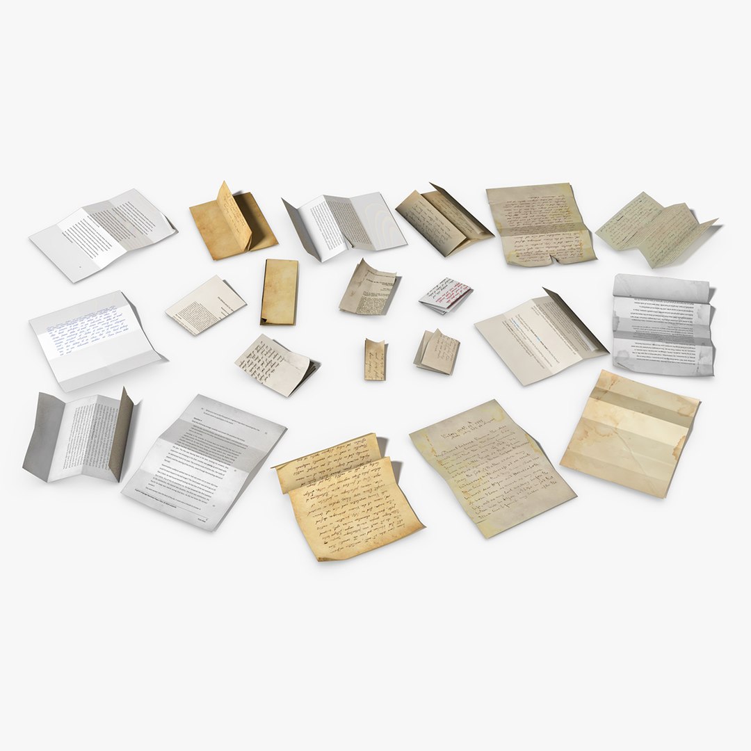 3D Folded Paper Model - TurboSquid 1889423