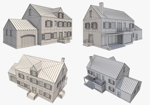 Free 3D modern brick house - TurboSquid 1342083