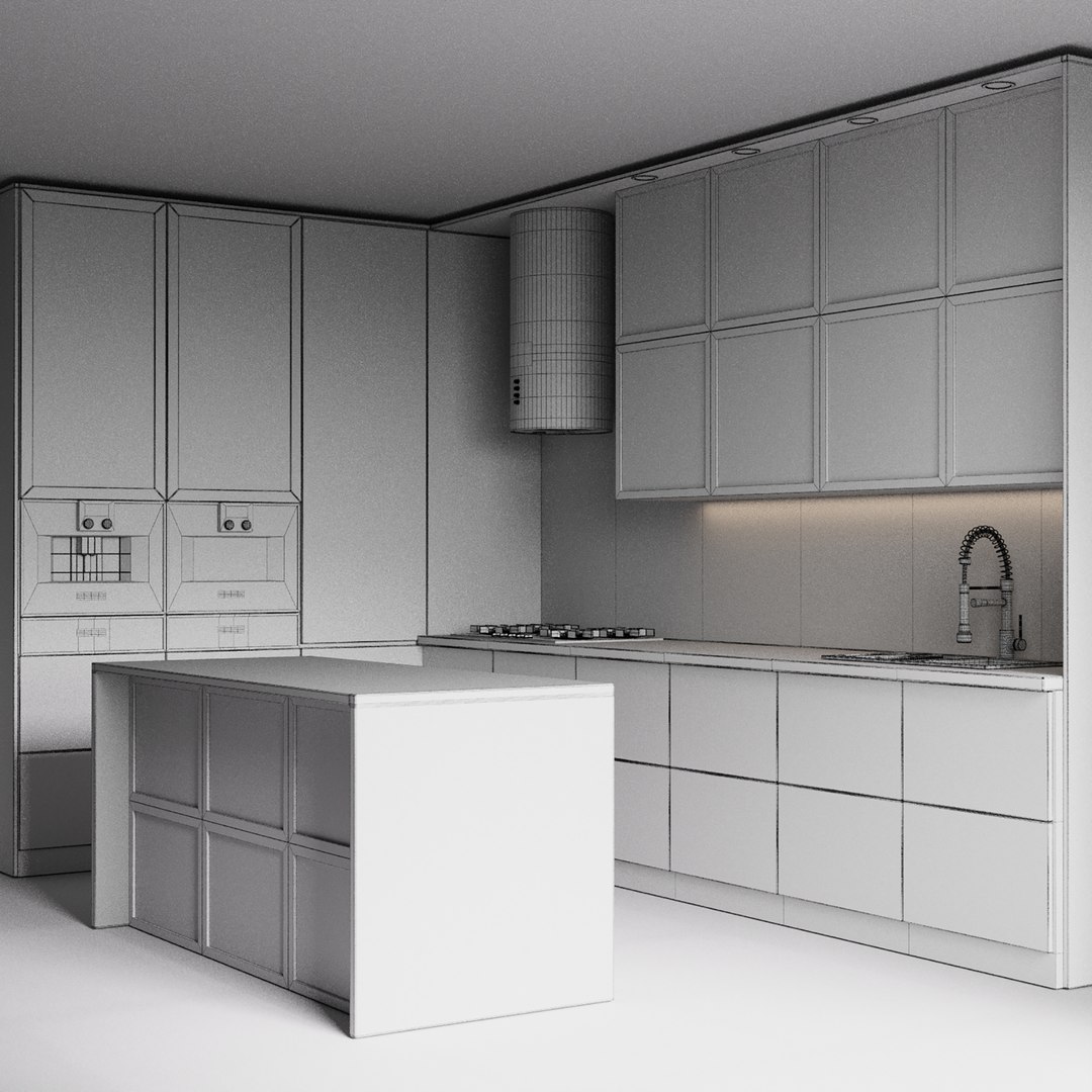3D Kitchen 029 Model - TurboSquid 1893693