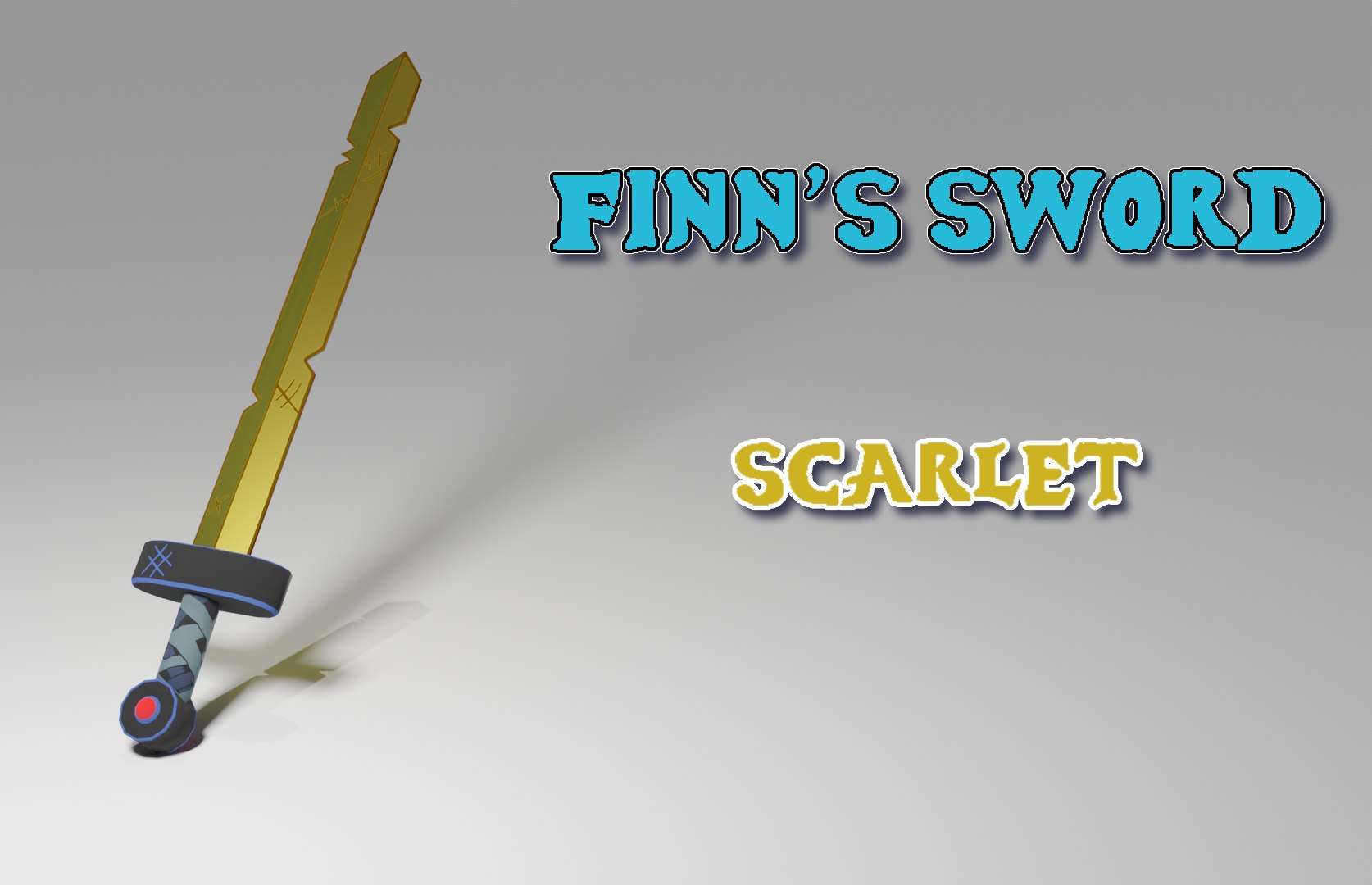 modèle 3D de Adventure Time - Épée - Écarlate - TurboSquid 2024359