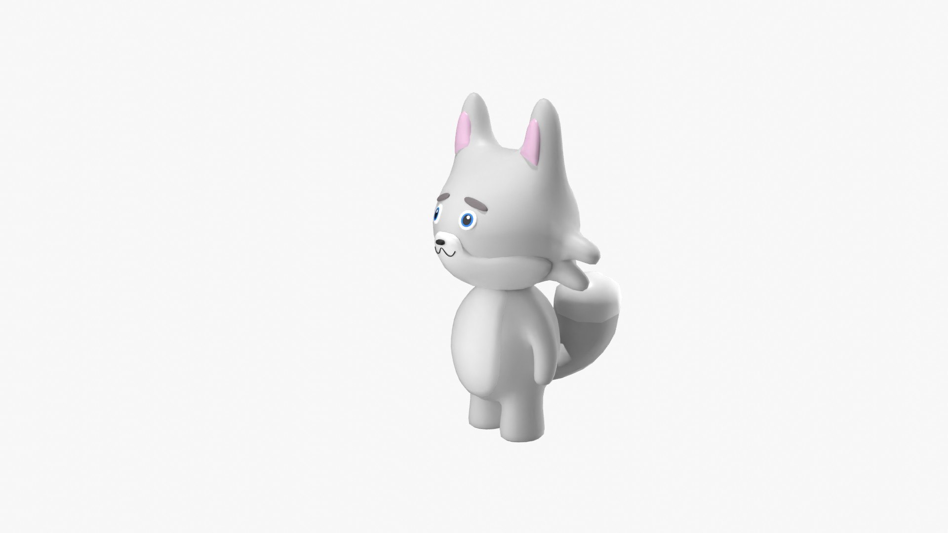 Cartoon Character 02 - Arctic Fox 3D - TurboSquid 2161117