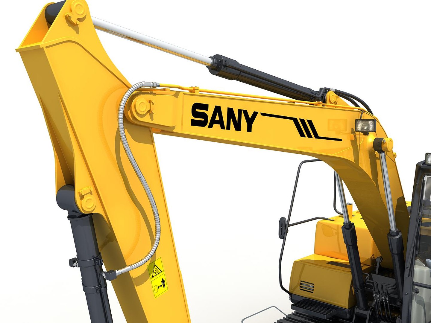 3d max excavator sany