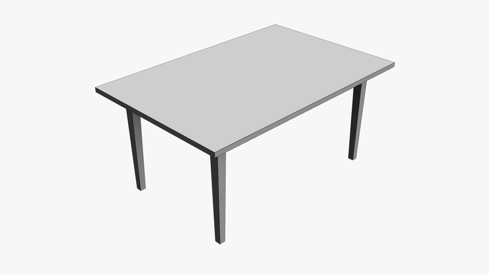 3D kitchen table model - TurboSquid 1670847