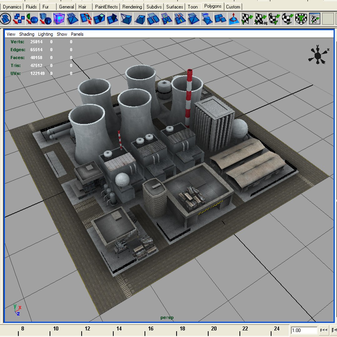 Industrial Powerstation Rt 3d Model