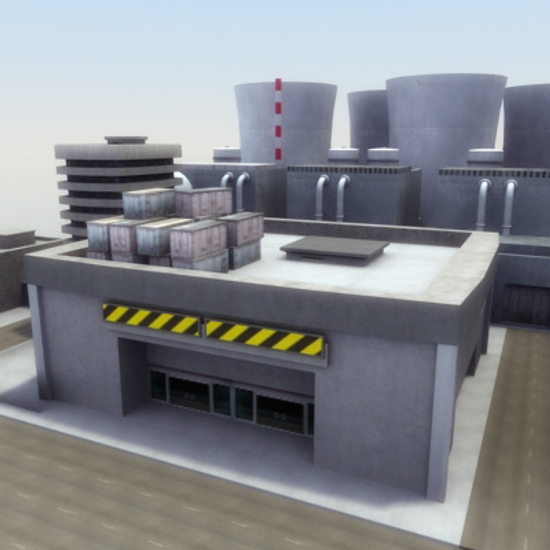Industrial Powerstation Rt 3d Model