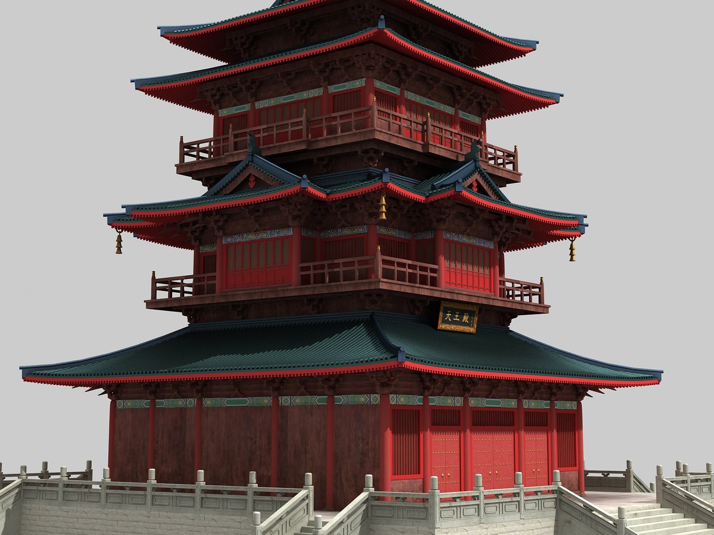 3D Model Chinese Building - TurboSquid 1274151